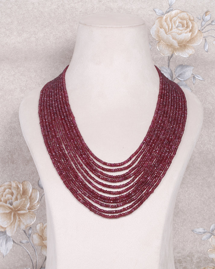 Natural Ruby Gemstone Beads Necklace Jewelry – Raj Gems